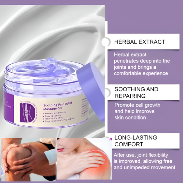 Joint Pain Relief Gel Fast-Acting Herbal Formula for Knees Shoulders ...
