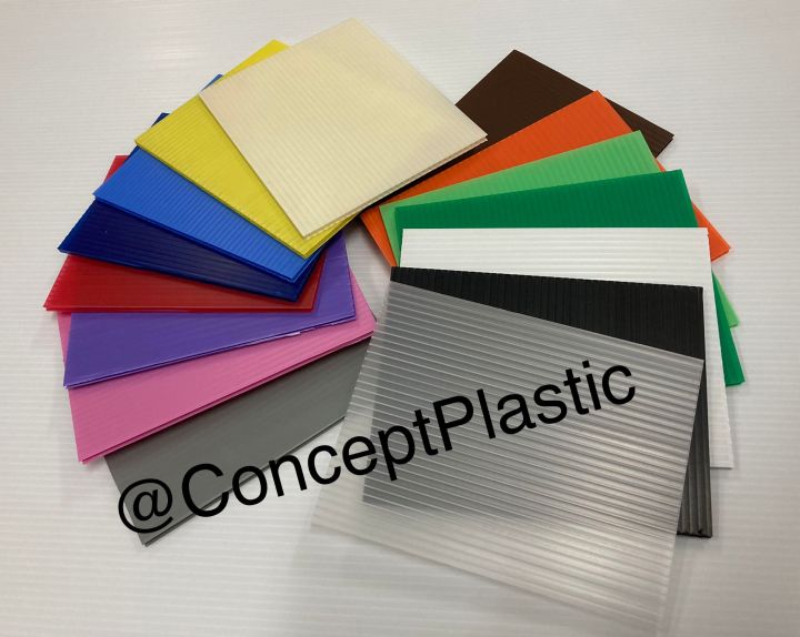 2 pieces of 1000mm X745mmX3mm thick Plastic Corrugated Board, Plastic ...