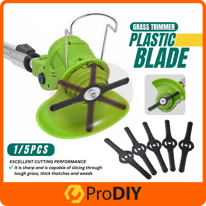 Lawn Mower Plastic Blades Grass Trimmer Weeder PVC Blades Replacement ...