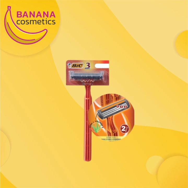 Bic 3 Blades บิค ทรี มีดโกน 3 ใบมีด 1 ชิ้น | Lazada.co.th