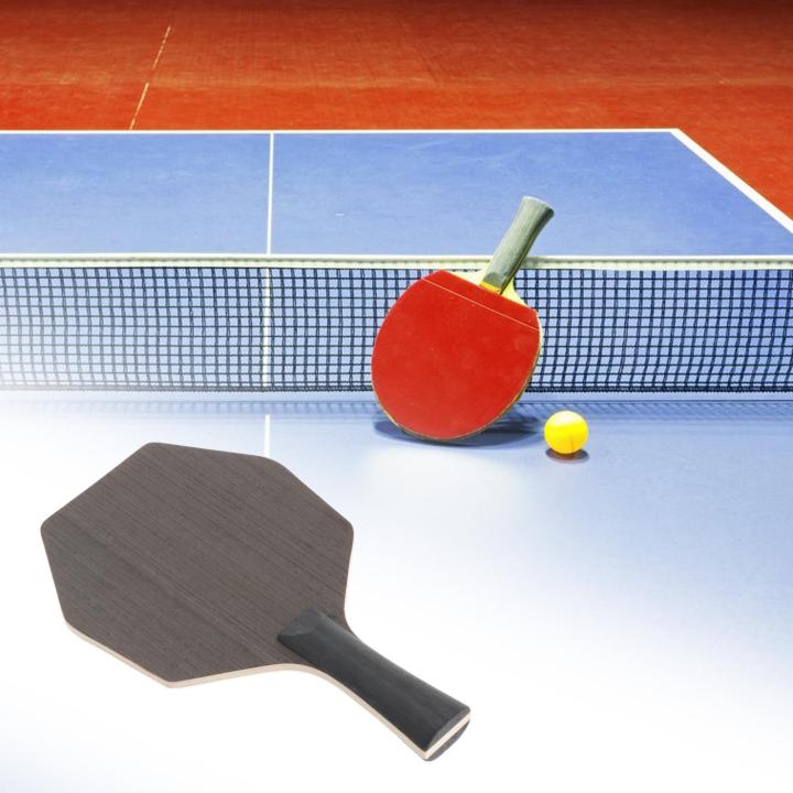 WBMOON Table Tennis Blade Wood Hexagonal Comfortable Lightweight ...