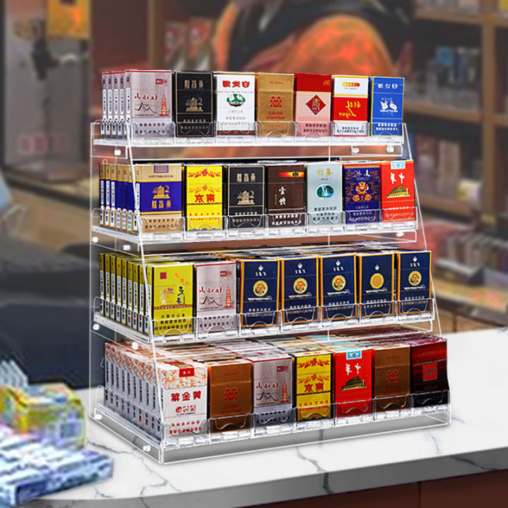 Supermarket shelf display rack cigarette pusher convenience store ...