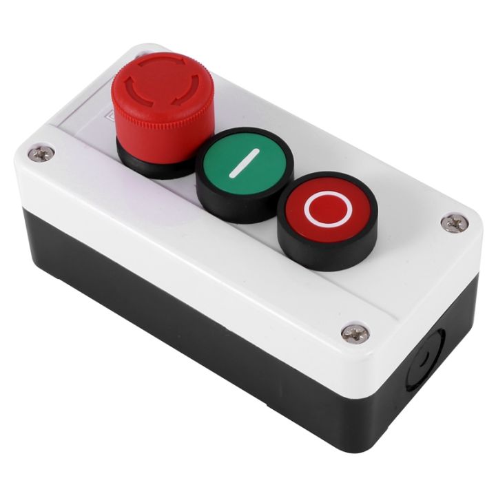 NC Emergency Stop NO Red Green Momentary Push Button Switch Station ... NC Emergency Stop NO Red Green Momentary Push Button Switch Station ...