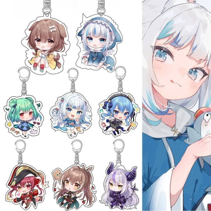 Anime Hololive Vtuber Figures Cosplay Acrylic Keychain Hoshimachi ...