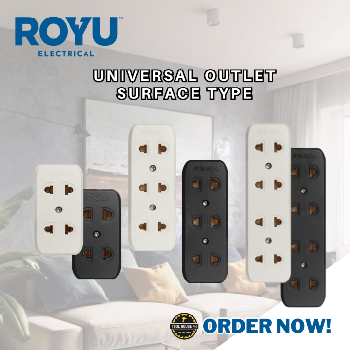 ROYU ELECTRICAL UNIVERSAL OUTLET SURFACE TYPE | Lazada PH