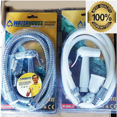 Waterhouse Bidet Hygenic Sprayer Set Chrome or PVC Set with Flexible ...