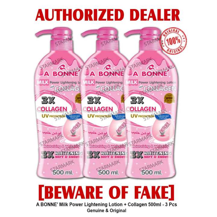A Bonne Milk Power Lightening Lotion plus Collagen 500ml Whitening A ...
