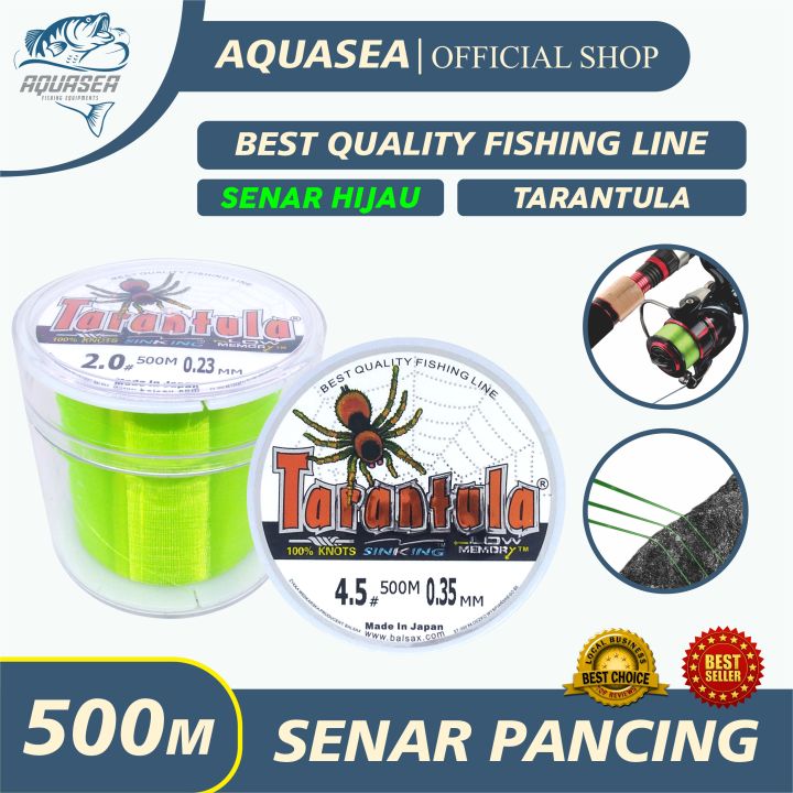 AQUASEA Tali Pancing 500m Senar Pancing Tarantula Warna Hijau Fishing ...