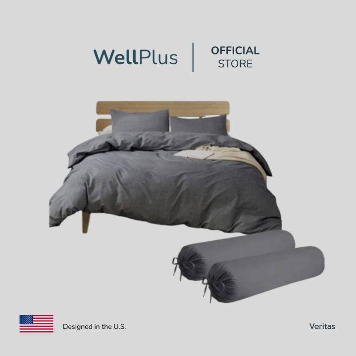 WellPlus (New 2022) ใหม่นุ่มมาก รุ่น Veritas ชุดผ้าปูที่นอน 6 ฟุต 5 ฟุต ...