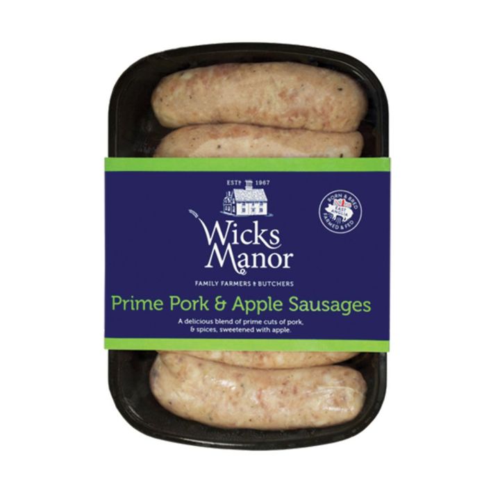 Wicks Manor Prime Pork & Apple Sausages 400g | Lazada
