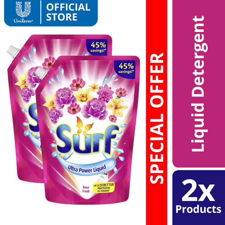 [BUNDLE OF 2] Surf Rose Fresh Laundry Liquid Detergent 2.5L | Lazada PH