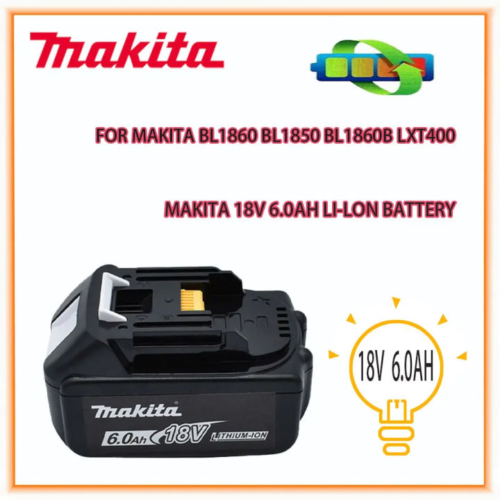 Makita original lithium-ion rechargeable battery imported BL1860B/18V/6.0Ah lithium battery ...