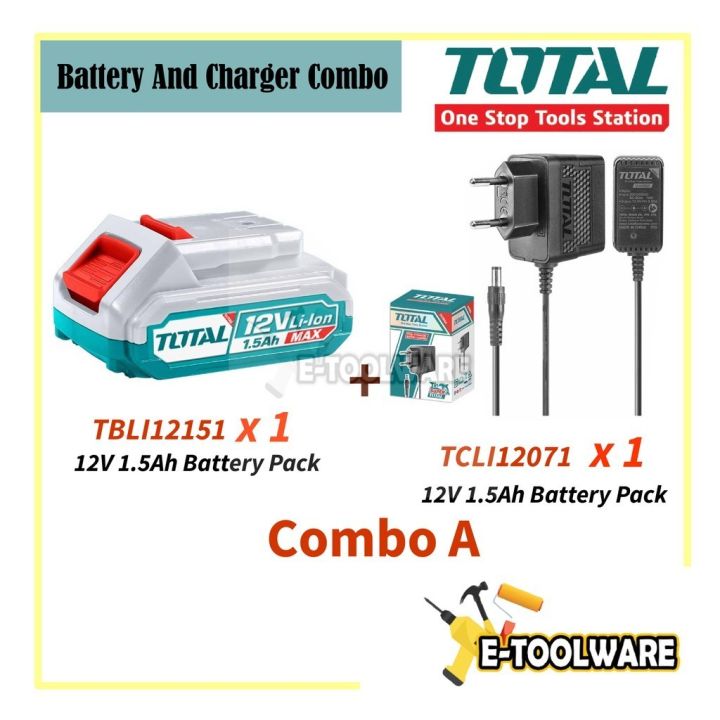 Total Battery 20V Li ion 4.0Ah Battery TFBLI2002 Cordless Battery Total ...