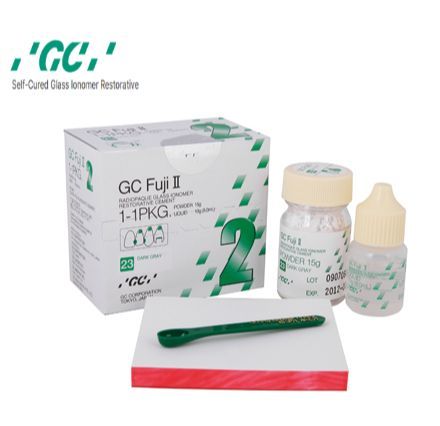 GC FUJI 2 SET 15g Powder & 8ml Liquid [GC/JAPAN] Glass Ionomer ...