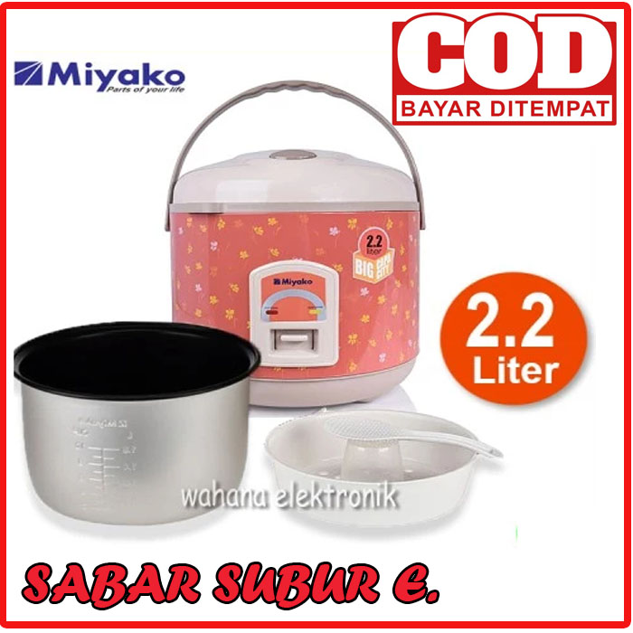 Miyako MCM-838 Magic Com / Rice Cooker 3in1 MCM 838 Kapasitas 2.2 Liter ...