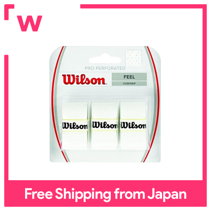 Wilson Pro Overgrip Perforated Type 3 Pack Tennis Badminton Squash ...