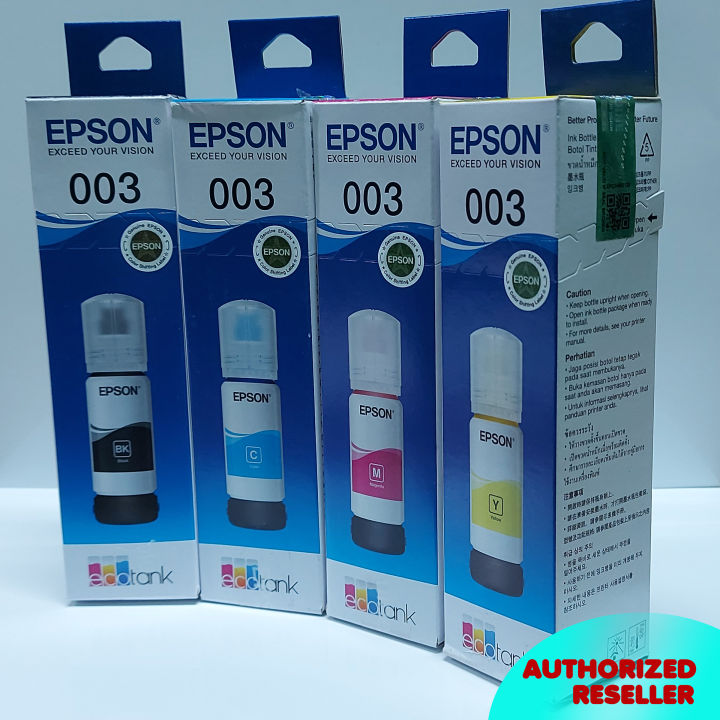 Epson 003 Ink Bottle for Printer Model EPSON L3110 / L3150 (C13T00V100 ...