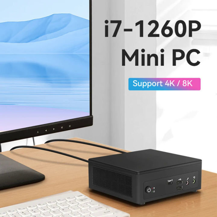 XCY Mini PC In Core i7-1260P Dual DDR4 32GB RAM M.2 SSD 1TB Windows ...