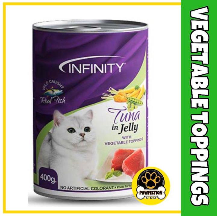 Infinity Wet Cat Food Tuna in Jelly with VEGETABLE toppings 400g ...