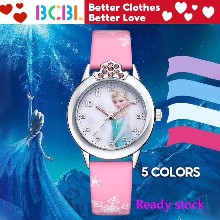 Watch For Kids Girls Frozen Elsa Anna Watch For Baby Girl Waterproof ...