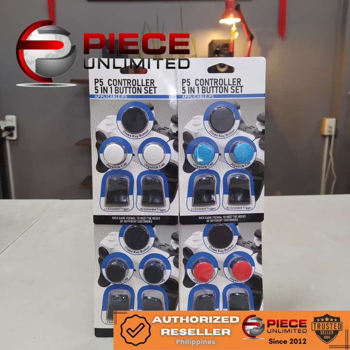 P5 Controller Dualsense 5 in 1 button Set Button Cover and Extended ...