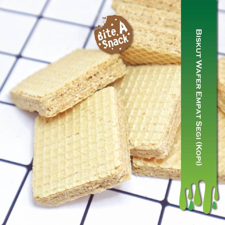 HALAL🌟Biskut Wafer Empat Segi (Coffee) | Square Wafer Biscuits (Coffee ...