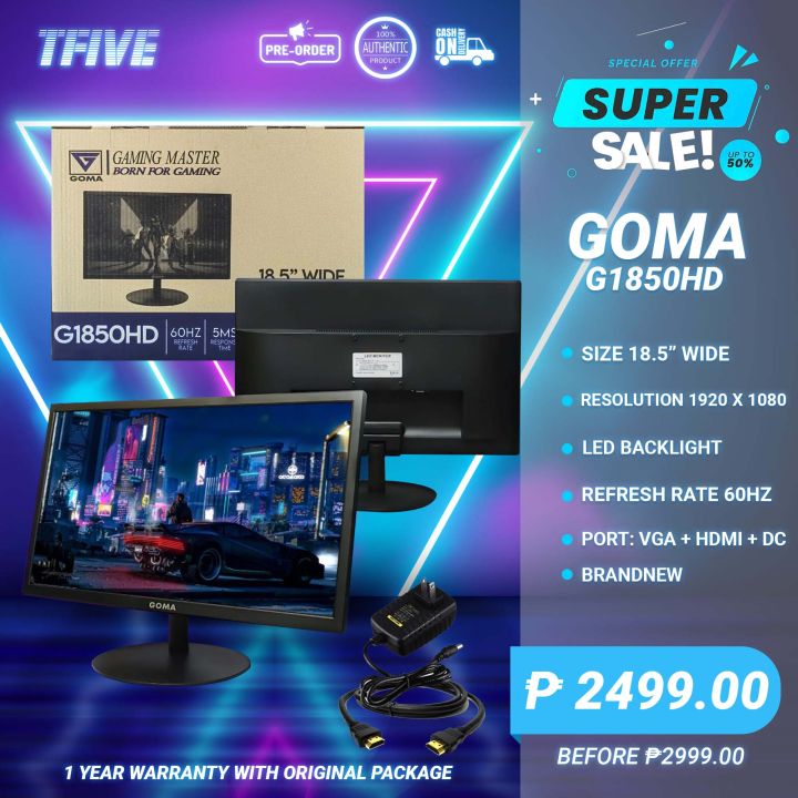 GOMA Brand 18.5" LED BACKLIGHT MONITOR | Lazada PH