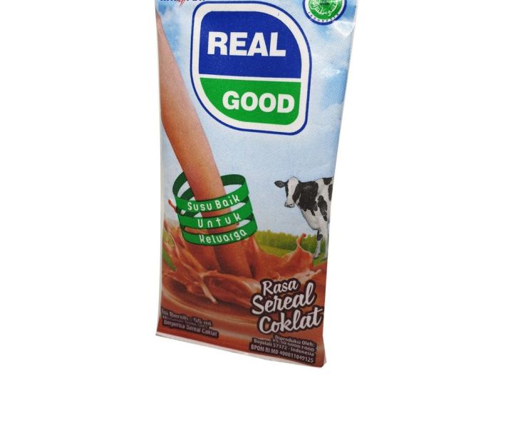 Susu Bantal UHT Real Good 50ml Rasa Coklat (1 pcs) real good enak dan ...