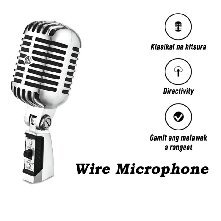Dynamic Microphone Super Heart Pick Up Vocal Recording Mic KTV Stage ...
