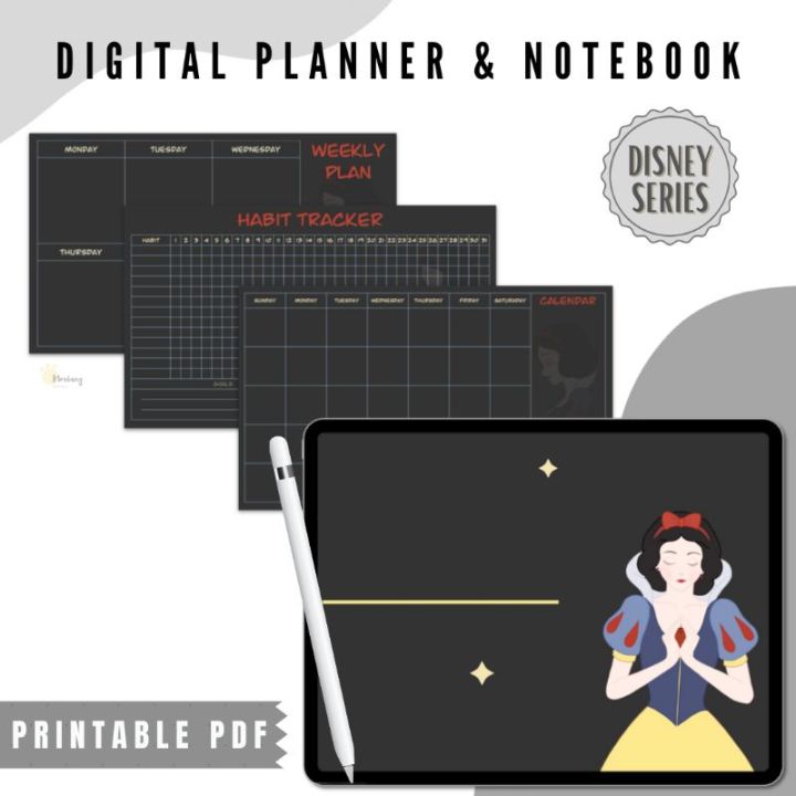 Goodnotes / Notability Digital Planner Notebook Disney Notebook Series ...