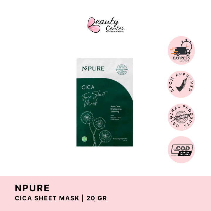 NPURE CENTELLA ASIATICA SHEET MASK | Lazada Indonesia
