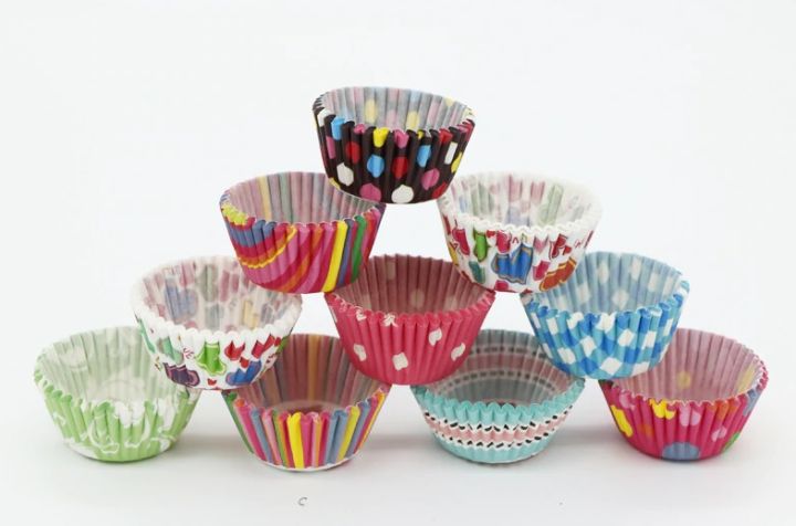 100 ชิ้น Paper Cake Cups 4cm ถ้วยคัพเค้ก ถ้วยใส่คัพเค้ก ถ้วยขนมคัพเค้ก ...