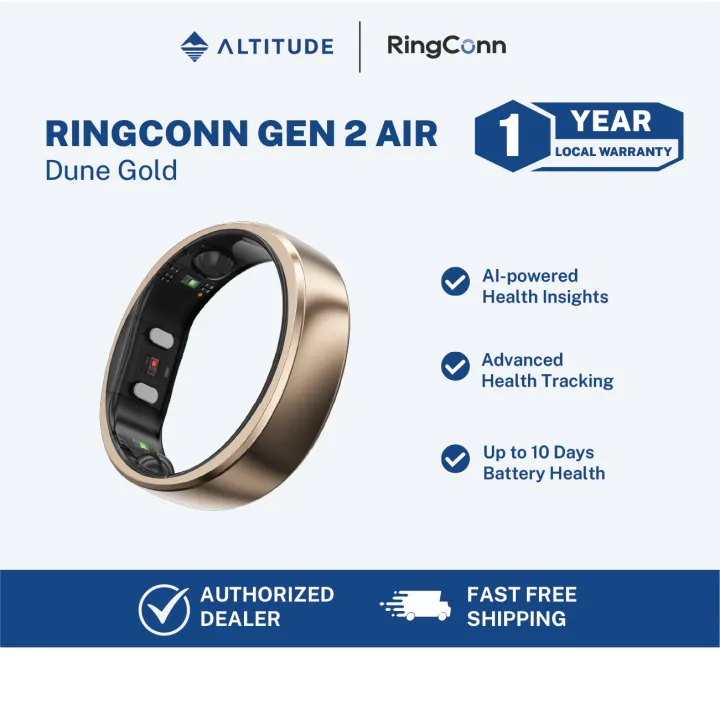 RingConn Smart Ring Gen 2 Air Dune Gold | Lazada PH