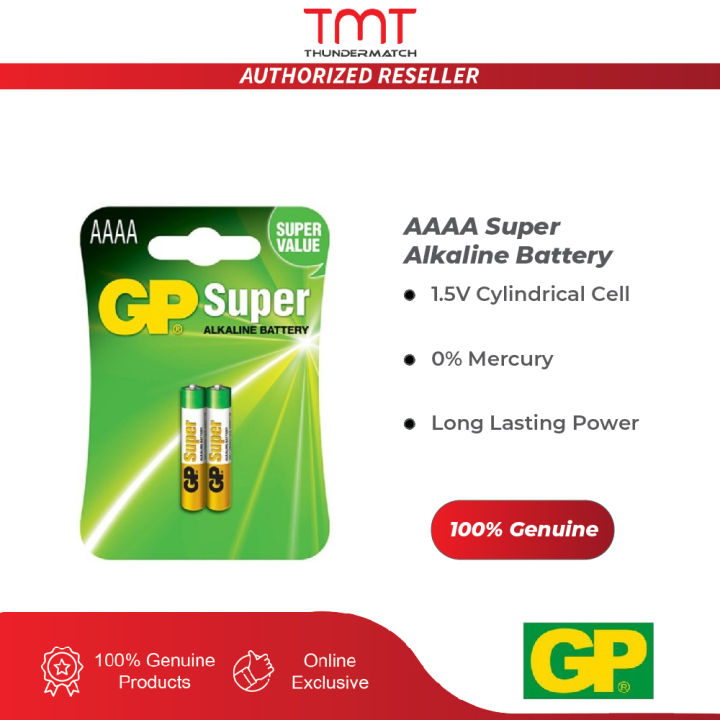 GP AAAA Super Alkaline Battery (2pcs) (GP25A-C1) | Lazada