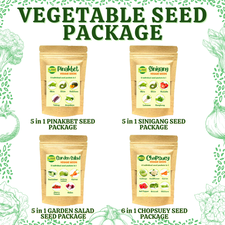 VEGETABLE SEED PACKAGE (PINAKBET/SINIGANG/CHOPSUEY/GARDEN SALAD) HIGH ...