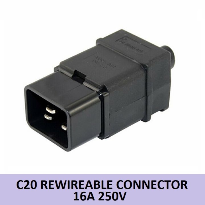 C20 Rewireable Connector C20 Rewireable Plug 16A 250V | Lazada PH