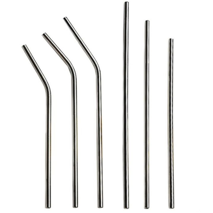 SOLVABLE Straight Tubes Stainless Steel Straws Bends Diameter 6mm Metal ...