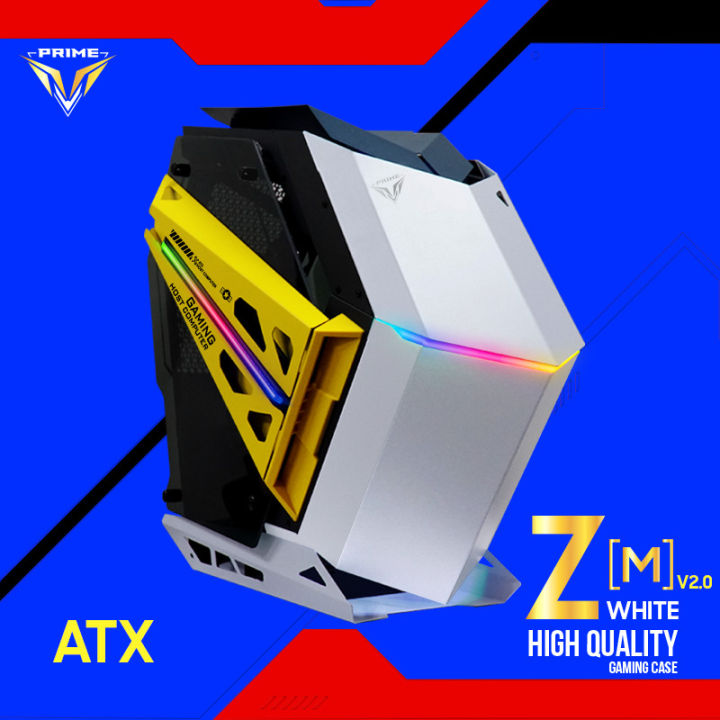 Casing PRIME Z-[M] V 2.0 White - ATX - DUAL SIDE TEMPERED GLASS ...