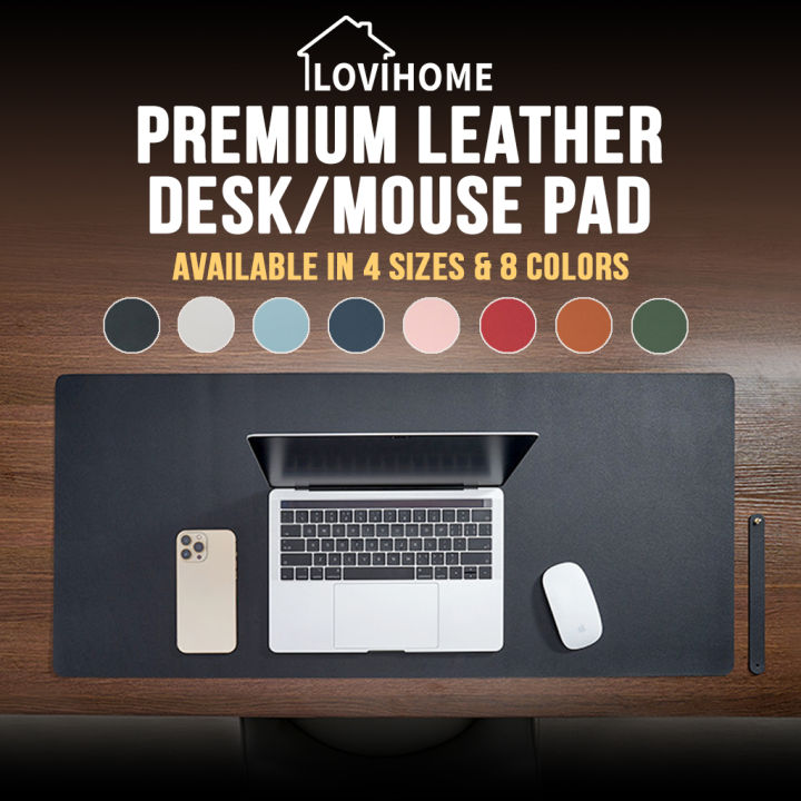 SG PREMIUM LEATHER TABLE MAT WATERPROOF COMPUTER DESK MOUSE PAD ...