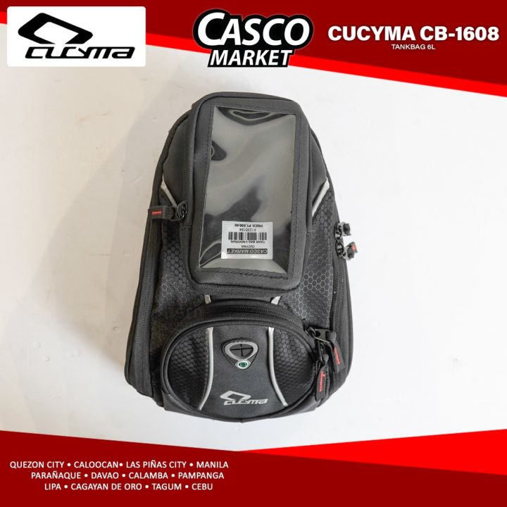 CUCYMA CB-1608 UNIVERSAL MOTORCYCLE MAGNETIC TANKBAG 6L | Lazada PH