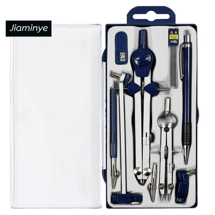 9Pc Geometry Set Metal Compass Geometry Precision Tool for Student ...