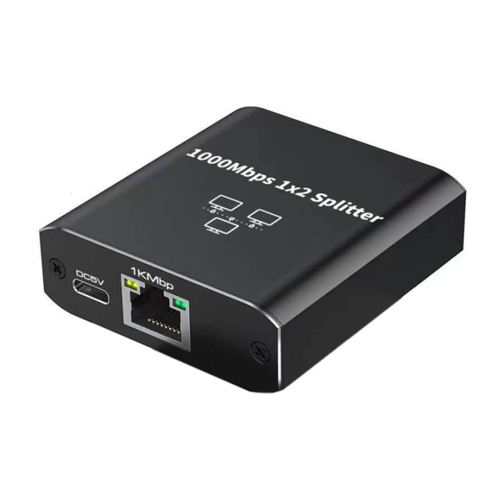 Compactly RJ45 Gigabit Ethernet Splitter No Need Driver for Easy Plugs ...