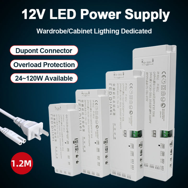 12V LED Driver Power Supply 24W 36W 60W 100W 120W Lighting Transformer ...