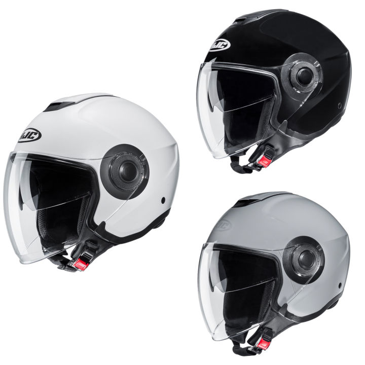 HJC i40 Half Face Dual Visor Helmet | Lazada PH