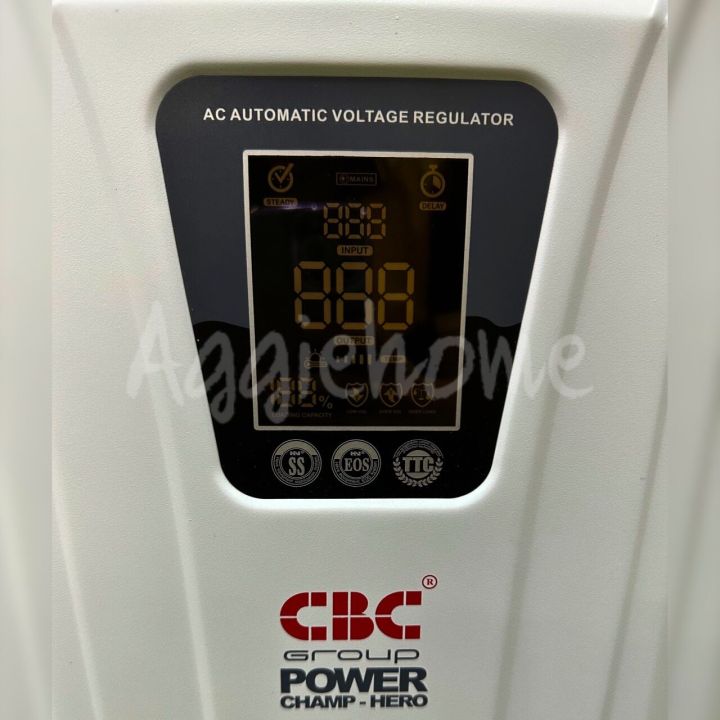 CBC เครื่องปรับแรงดันไฟฟ้า รุ่น MSR70-15KVA จอแดงผล LED ระบบ Manual /Auto Bypass แรงดัน 45-280 ...