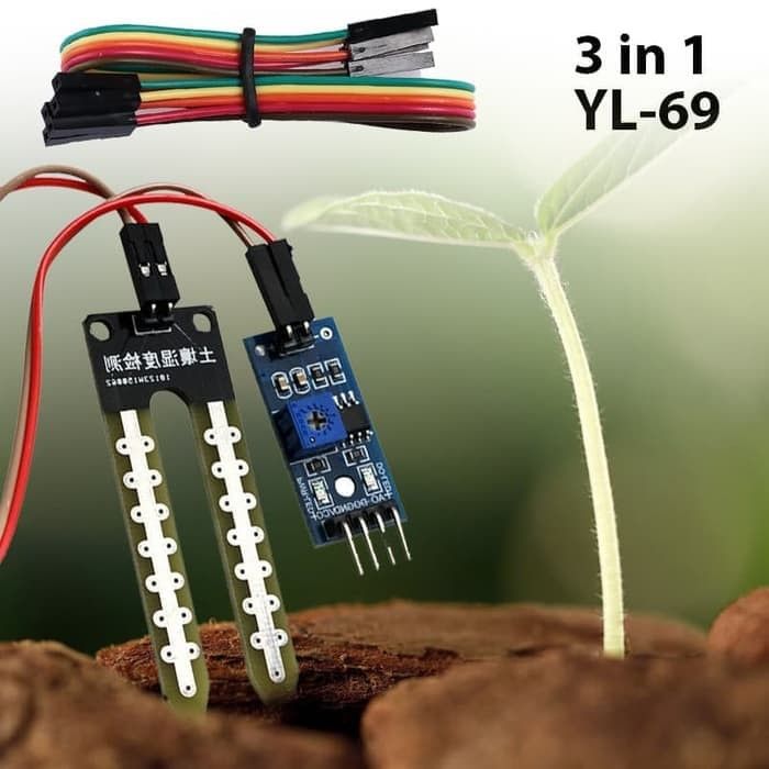 Sensor Kelembaban Tanah Soil Moisture ARDUINO Modul Hygrometer YL-69 ...
