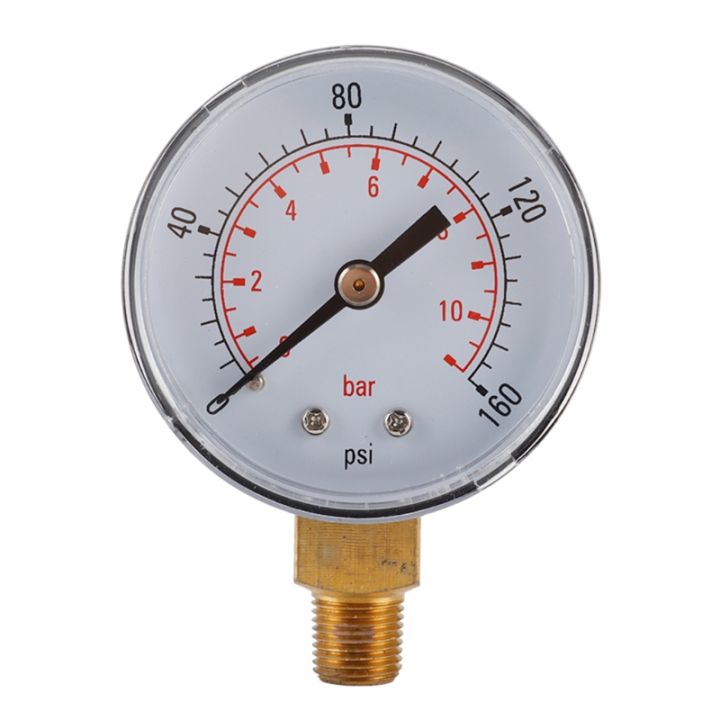 Dual Scale Pneumatic & Hydraulic All Purpose Pressure Gauge Meter ...