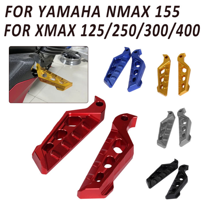 2Pcs Rear Passenger Foot Peg Footrests For YAMAHA NMAX AEROX NVX 155 ...