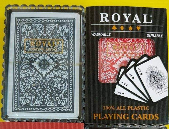 GENUINE Washable Royal 100% Plastic Playing Poker Cards [MADE IN TAIWAN ...