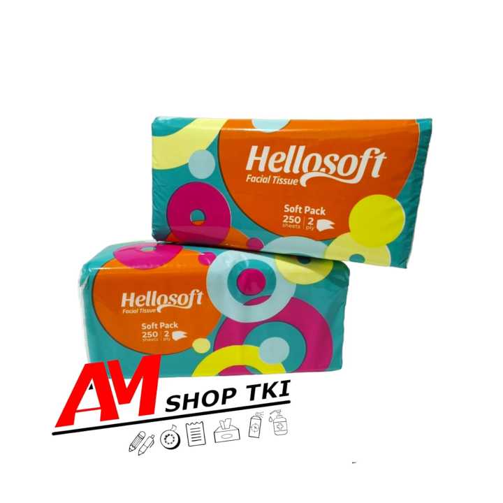 Facial Tissue Hellosoft 250 Sheets 2 ply (1 pcs) | Lazada Indonesia